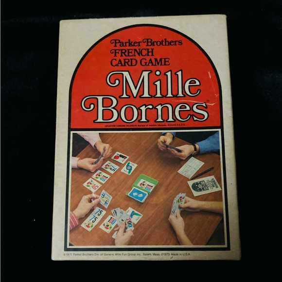 Parker Brothers | Games | Vintage Mille Bourne 964 French Card Game ...